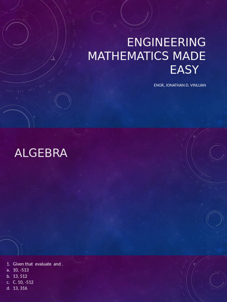 Engineering Mathematics Simplified | PDF