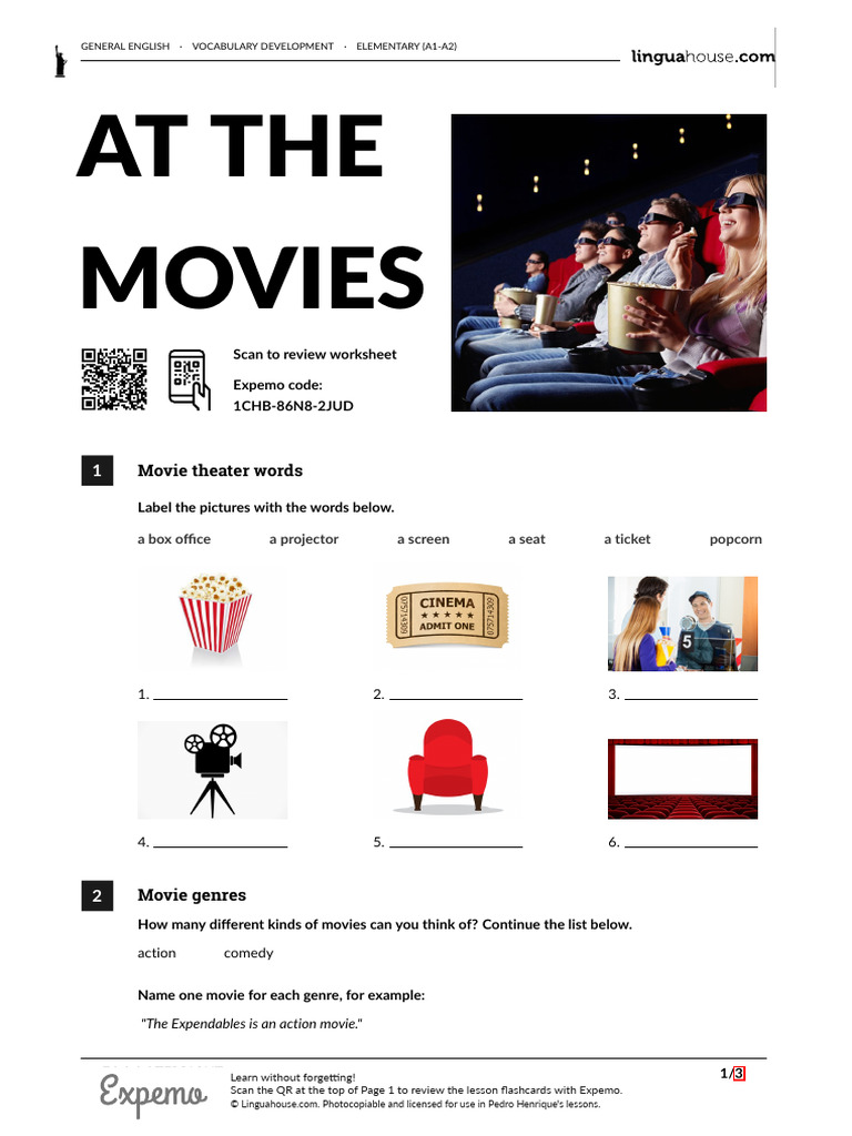 At the Movies American English Student | PDF