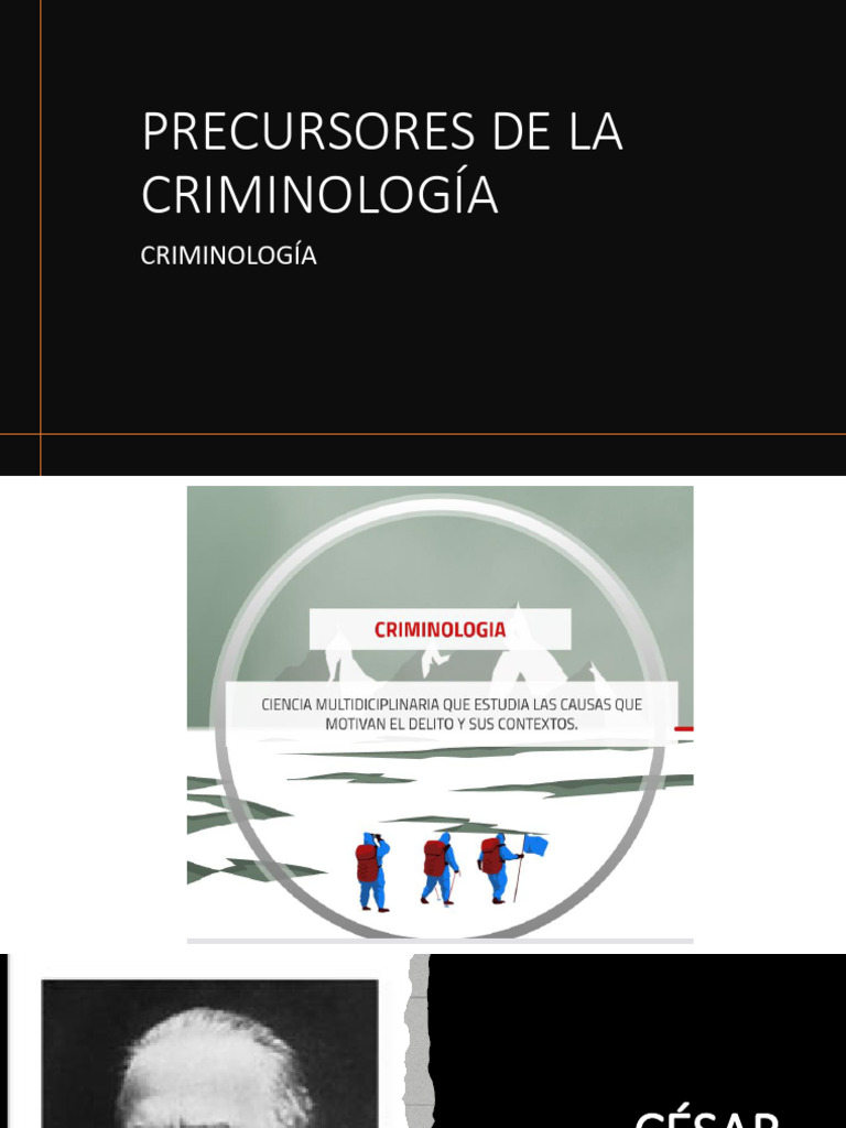 Precursores de la Criminología: Lombroso y Ferri | PDF | Derecho penal ...