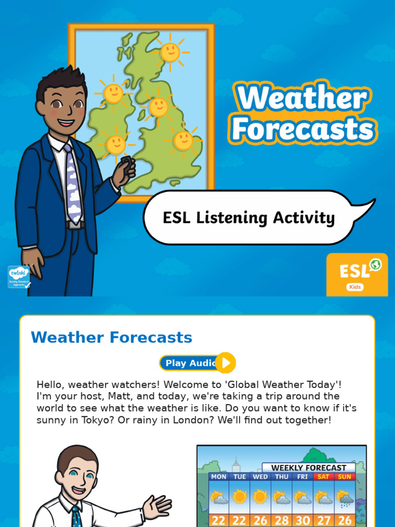 t 1741793373a Esl Weather Forecast Listening Activity Kids a1 ...