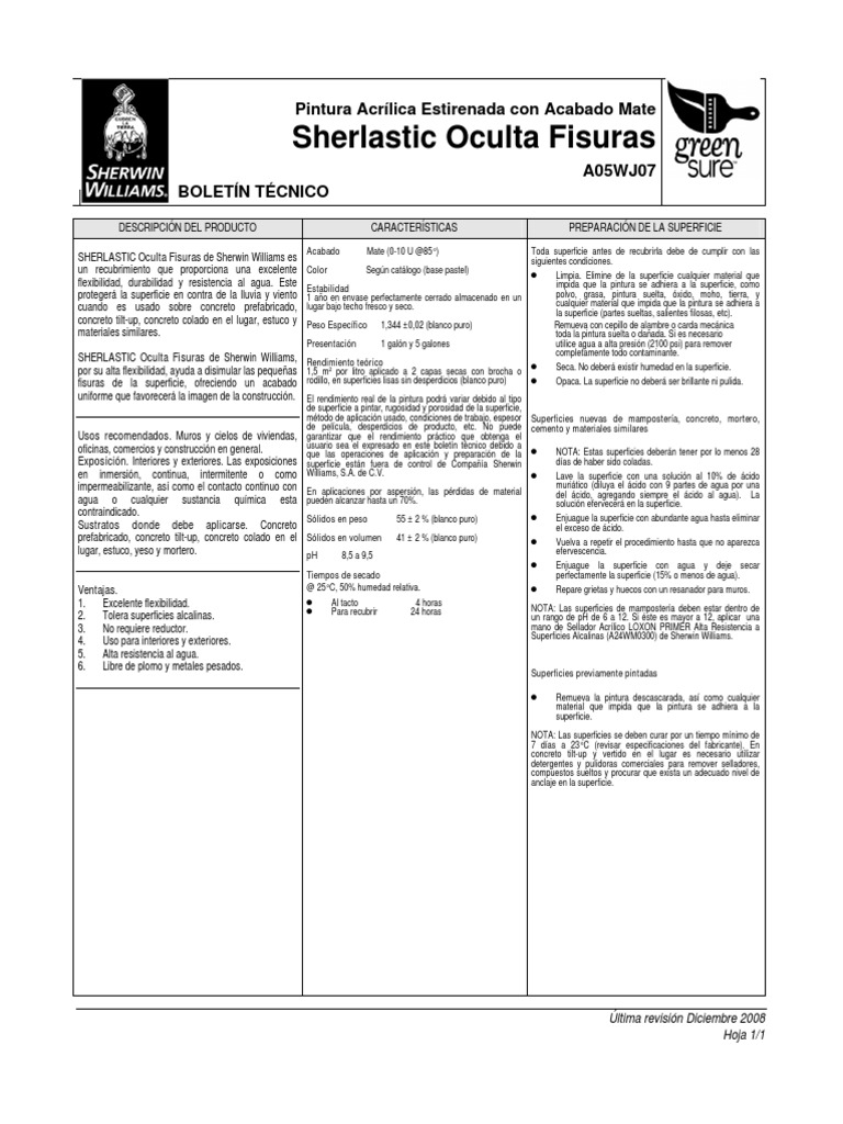 Sherlastic | PDF | Pintar | Productos quimicos