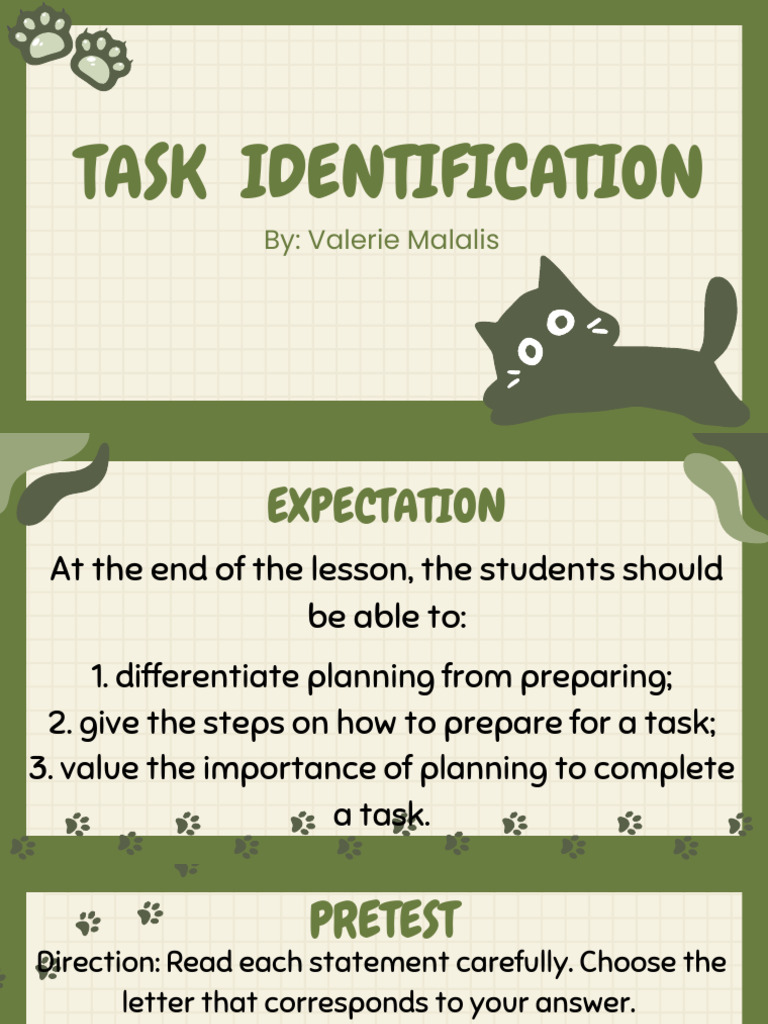 Task Identification Quarter 1 Module 7 | PDF | Decision Making | Risk