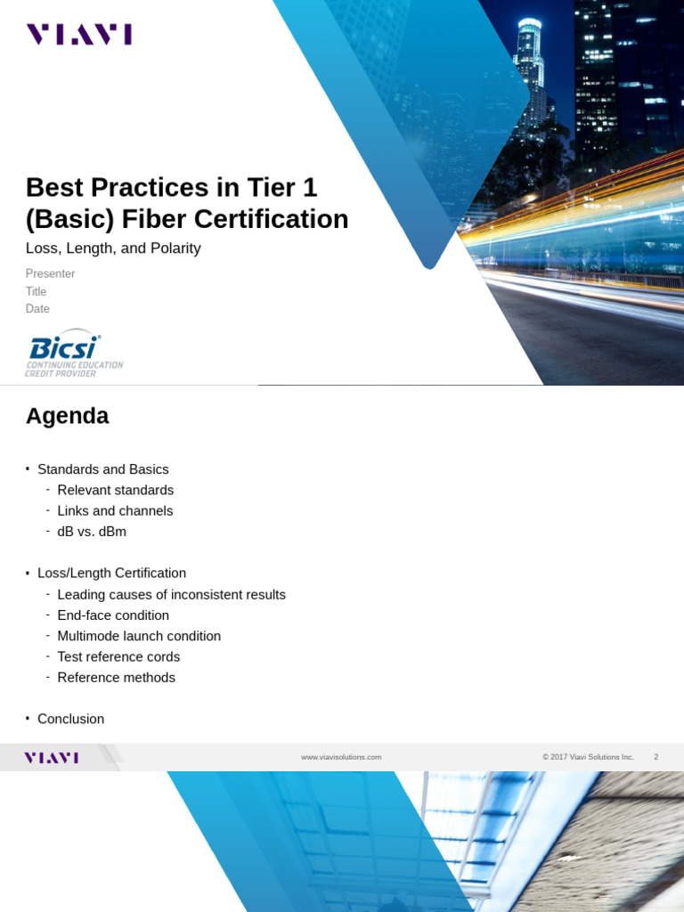 Best Practices for Tier 1 Fiber Testing | PDF | Optical Fiber | Attenuation