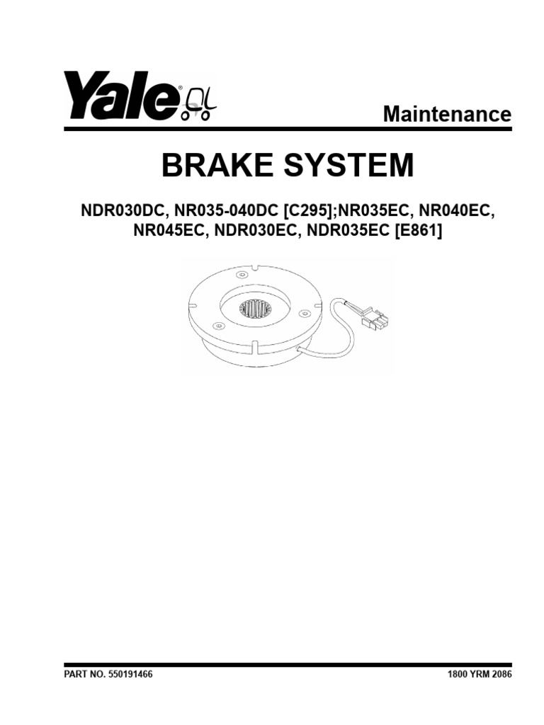 Brake System: Maintenance | PDF | Electrical Connector | Elevator