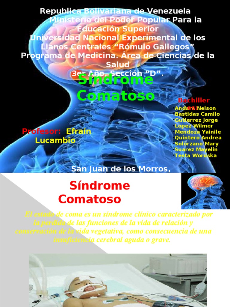 Sindrome Comatoso | Descargar gratis PDF | Coma | Lesión cerebral ...