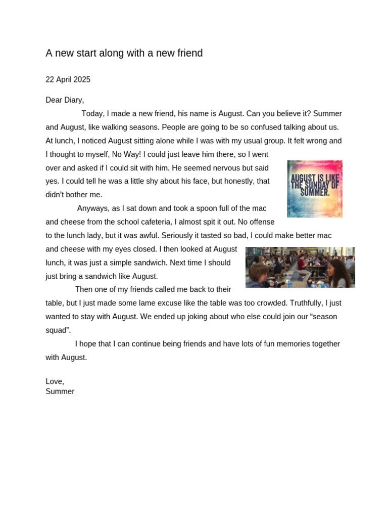 Becoming Friends - Summer Dawson Perspective | PDF