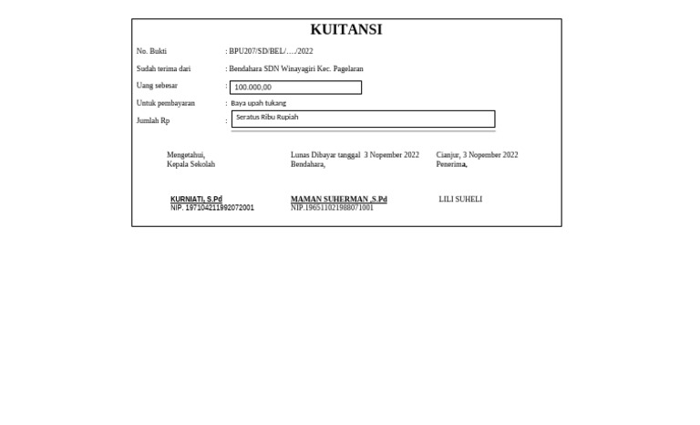 Kuitansi | PDF