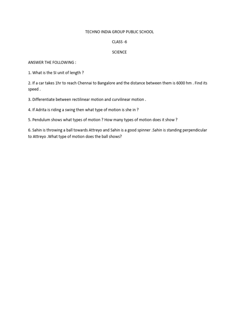 Class 6 Science August | PDF