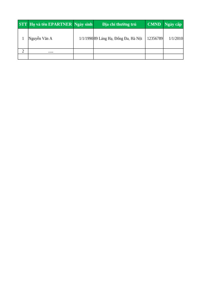 File Dang Ky CTV CA Nhan | PDF
