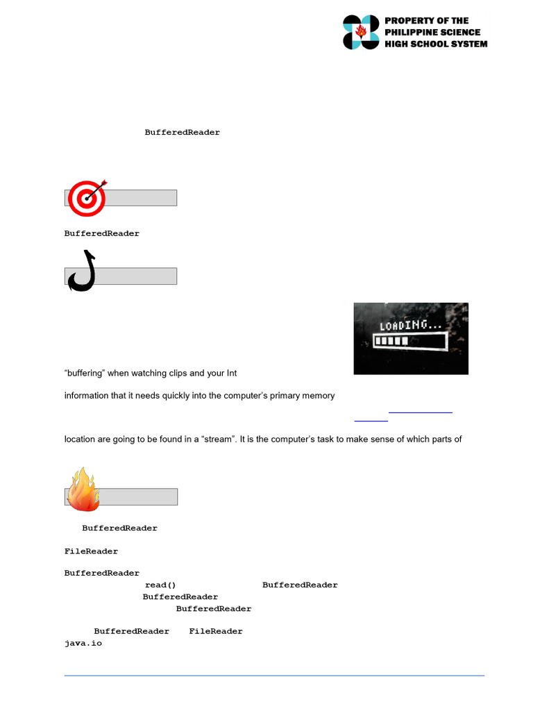 SLG 19.2 CS 4 BufferedReader Class | PDF | Computer File | Text File