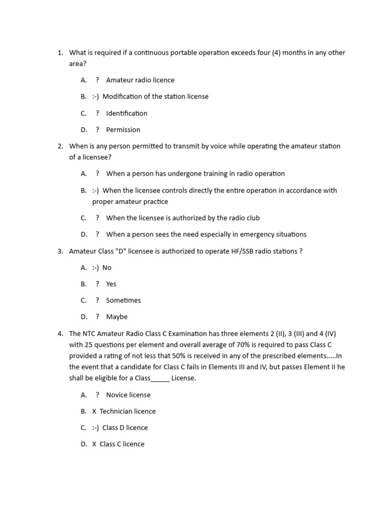 NTC Exam 125-131 2024 | PDF