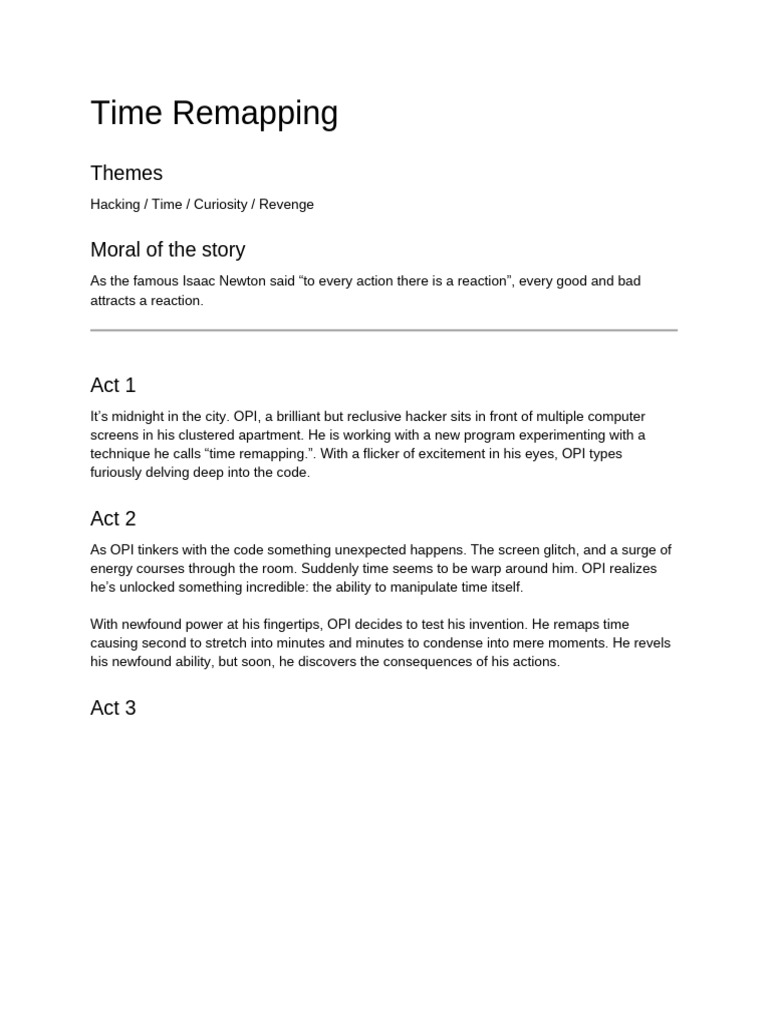 Time Remapping | PDF