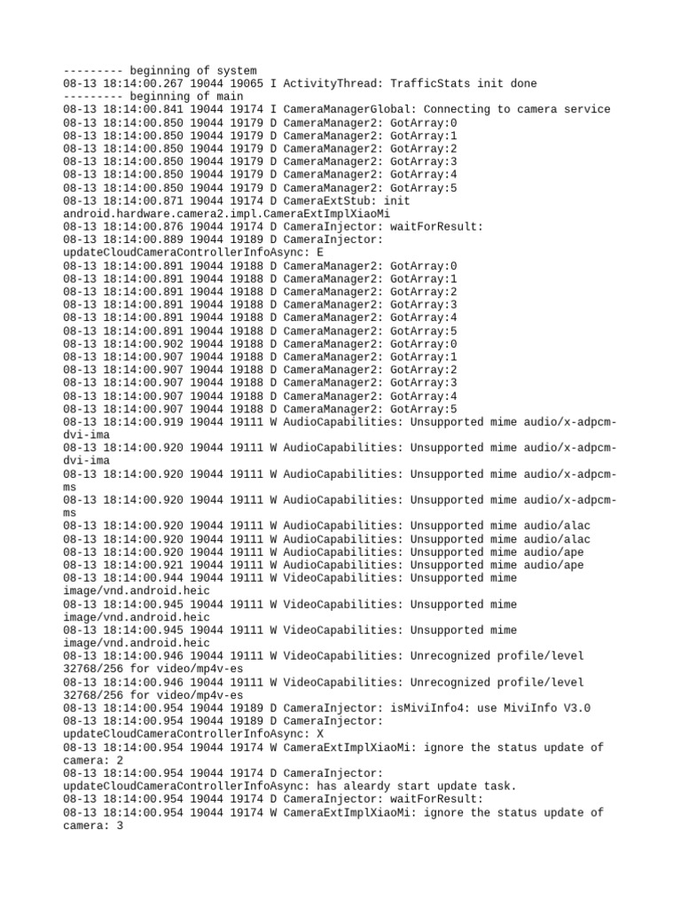Log Cat 1755080040699 | PDF | Computing | Computer Programming