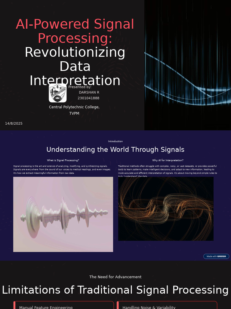 AI in Signal Processing Revolution | PDF | Machine Learning | Deep Learning
