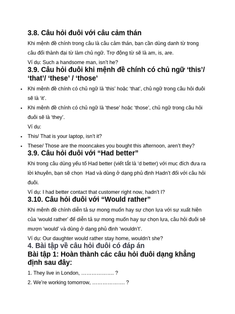 Tag Questions p2 | PDF