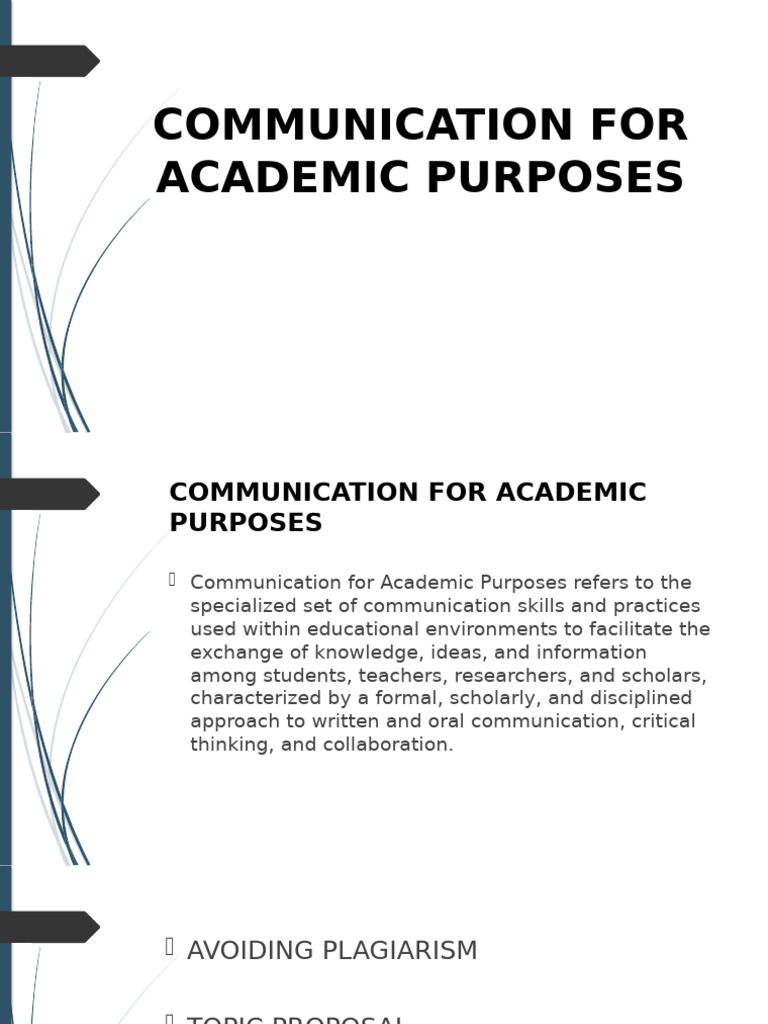 Communication for Academic Purposes | PDF | Plagiarism | Citation