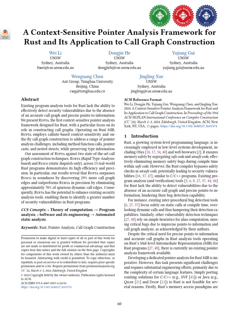 Rsut Call Graph | PDF | Pointer (Computer Programming) | C (Programming ...