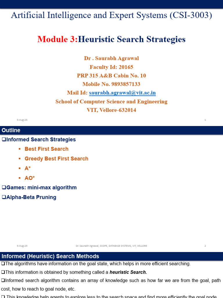 Module 3 AIES Lect 1 2 3 4 | PDF | Algorithms And Data Structures | Theoretical Computer Science