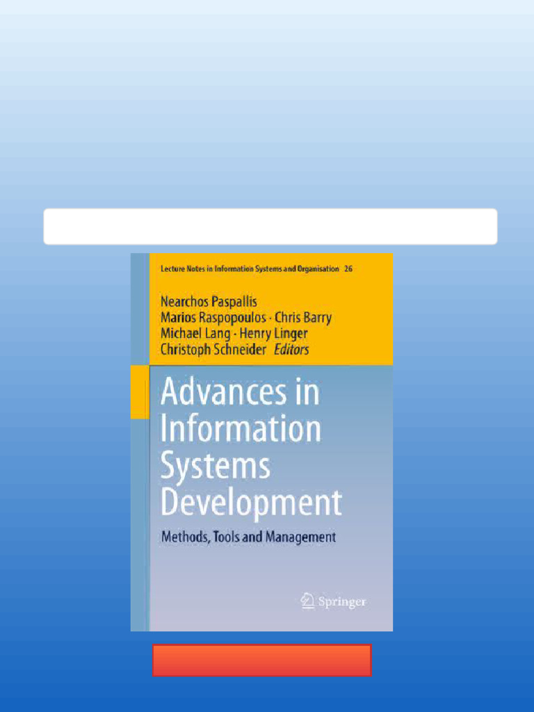 Advances in Information Systems Development Nearchos Paspallis PDF ...