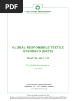 GOTS V 8.0 Draft 1.0 | PDF | Textiles | Certification