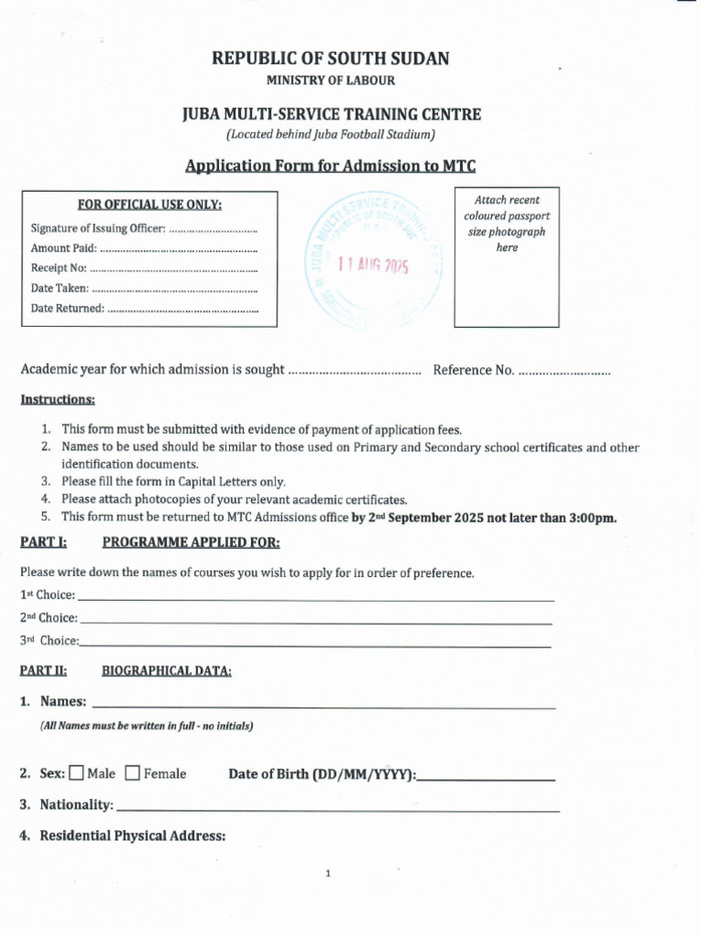 Advert 2025 | PDF
