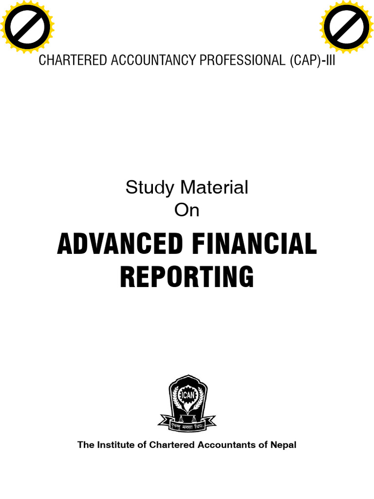 Advanced Financial Reporting 1 | PDF