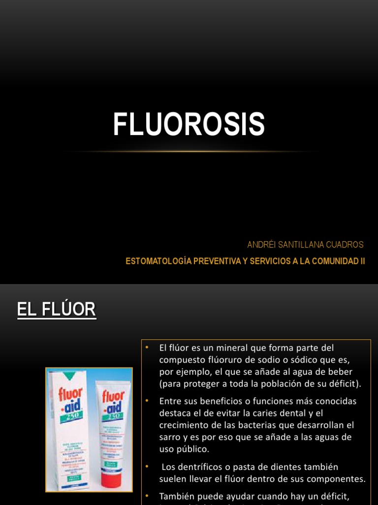 FLUOROSIS | PDF | Diente humano | Flúor
