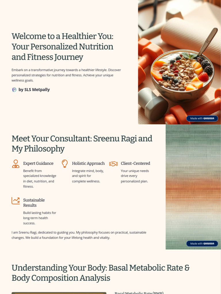 Welcome To A Healthier You Your Personalized Nutrition and Fitness ...