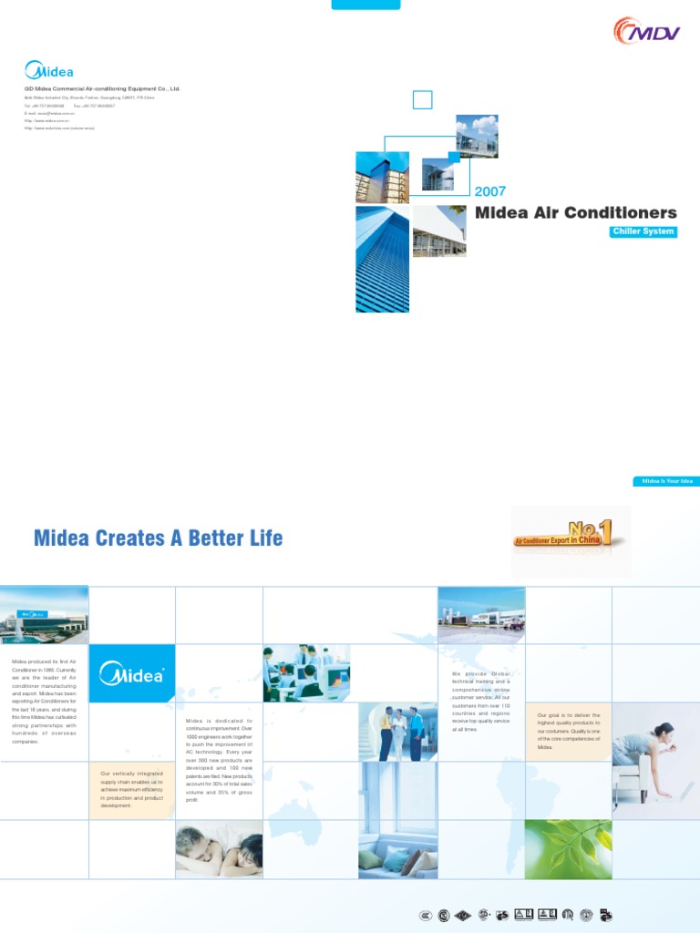 Midea Chiller | PDF | Heat Exchanger | Air Conditioning