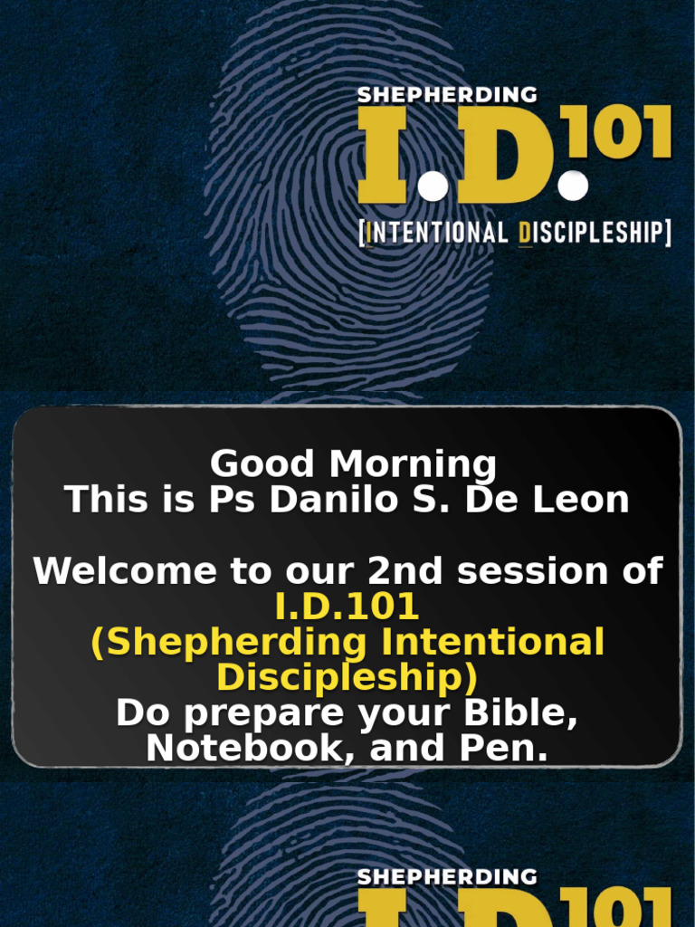 Intentional Discipleship Session 2 Guide | PDF | Disciple (Christianity ...