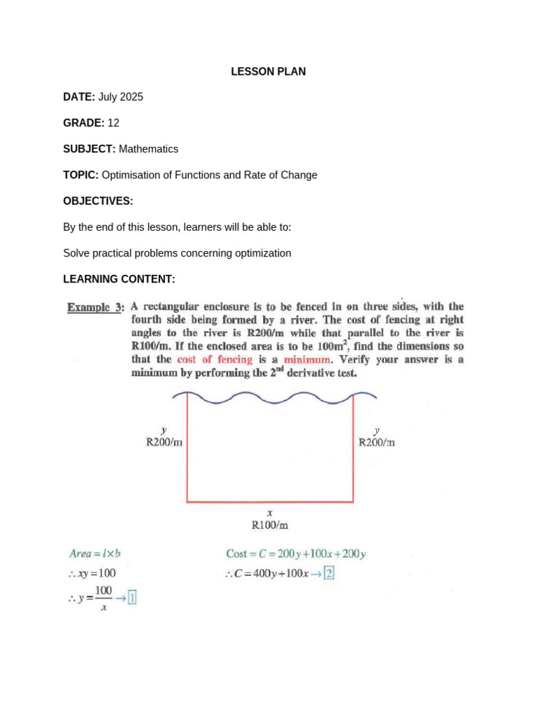 Grade 12 Lesson Plan 3 | PDF