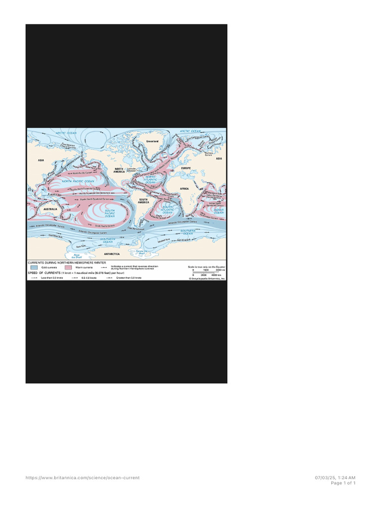 Ocean Current - Distribution, Causes, & Types - Britannica | PDF