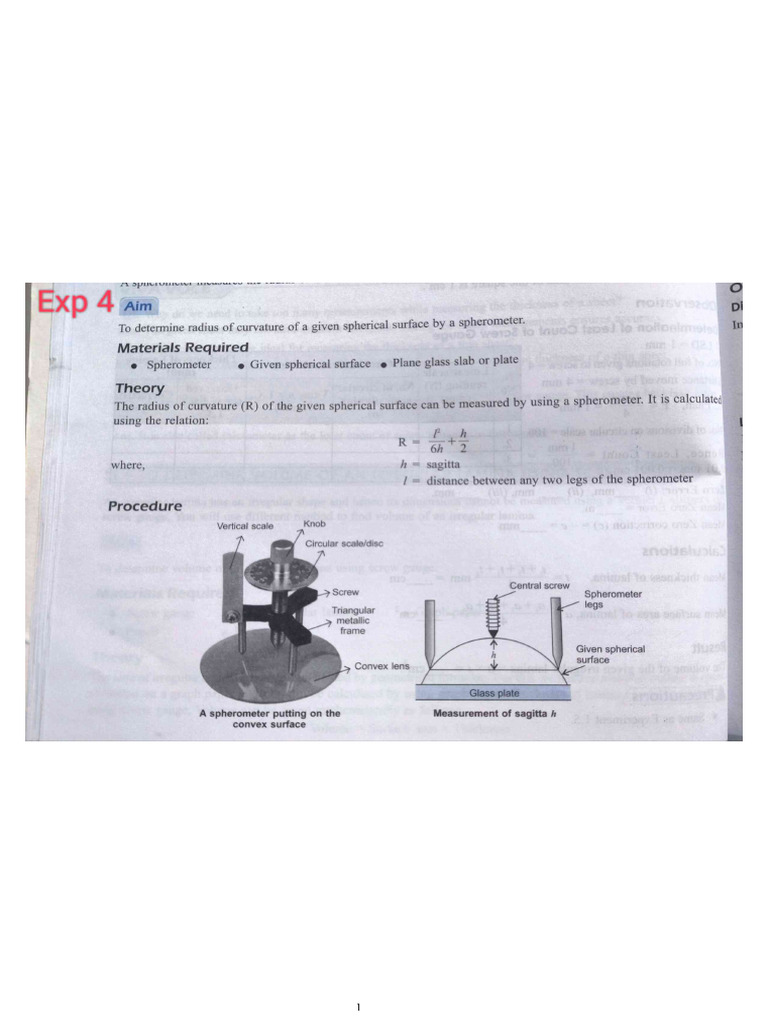 11 Phy - Sec A - Exp 4 (2025) | PDF