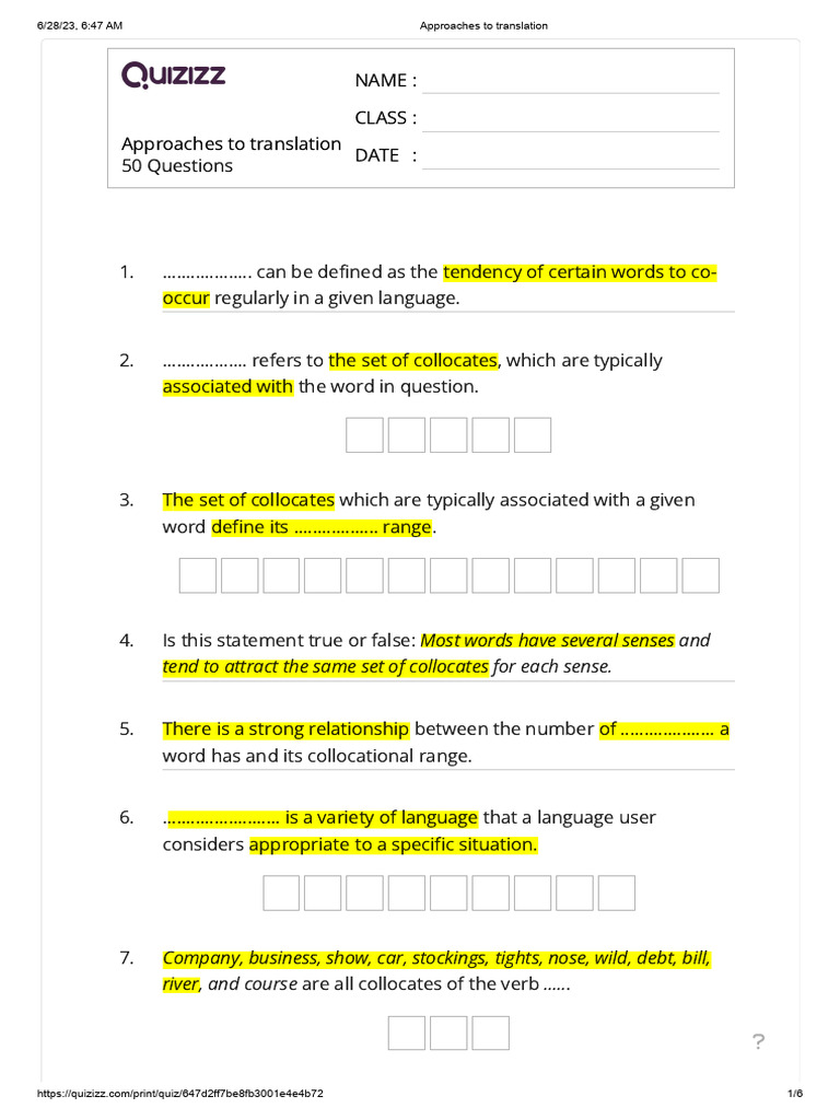 Approaches To Translation Unit 3-5-6 | PDF | Semantics | Word