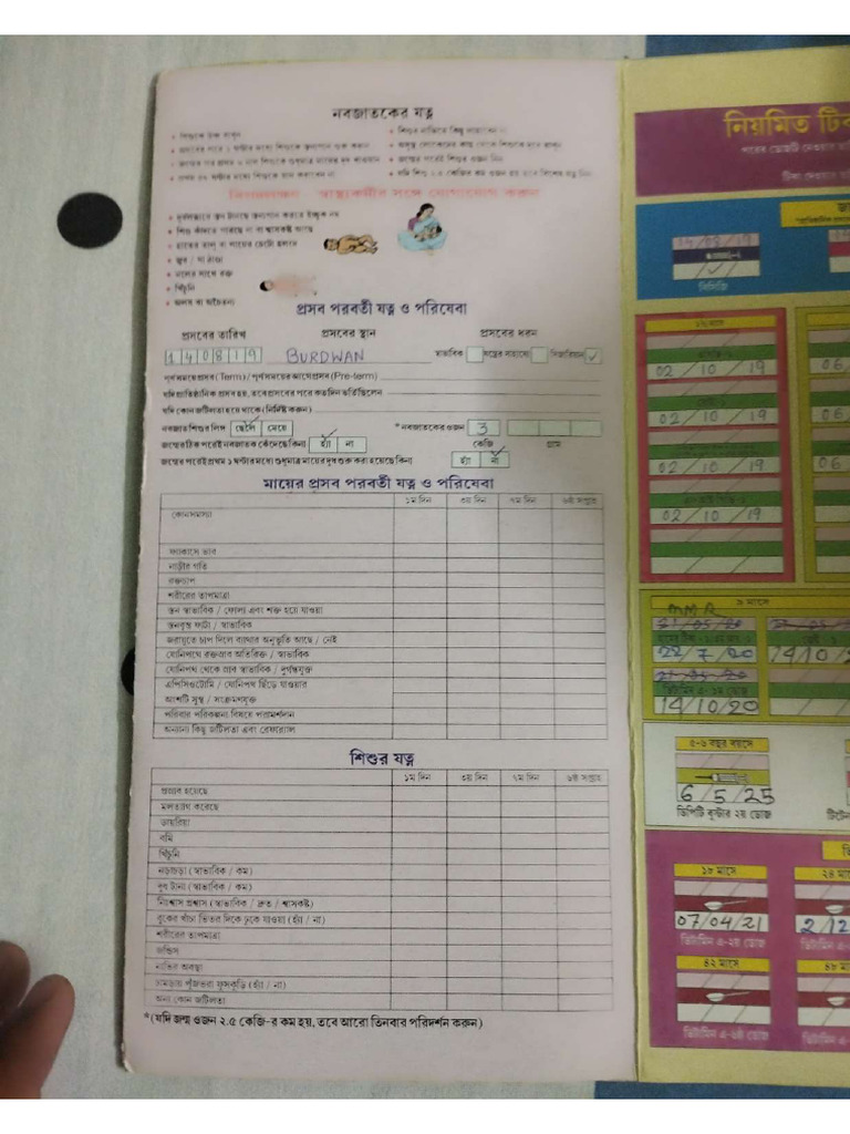 Tanay Lakshman child birth card | PDF