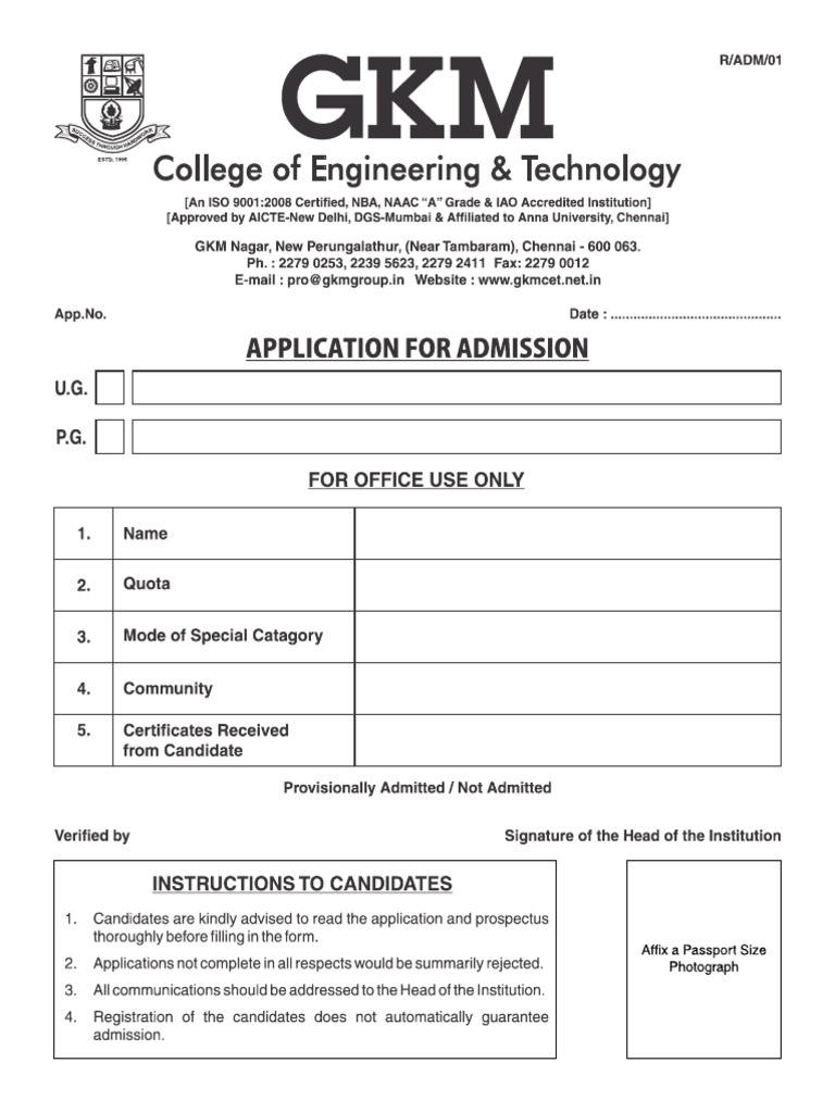 Application Form | PDF