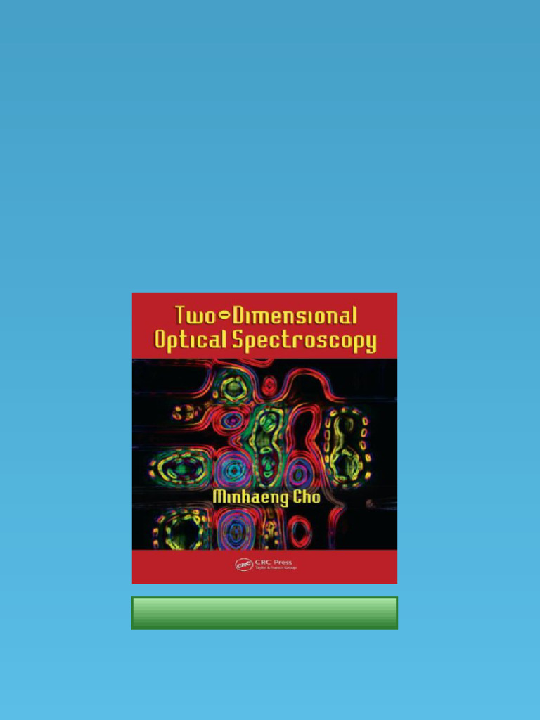(Ebook) Two-Dimensional Optical Spectroscopy by Minhaeng Cho ISBN ...