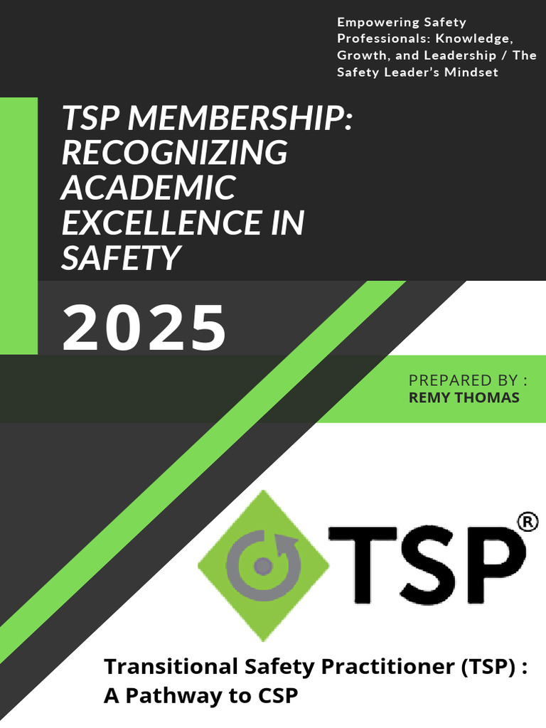TSP: Pathway to CSP Certification | PDF | Safety | Credential