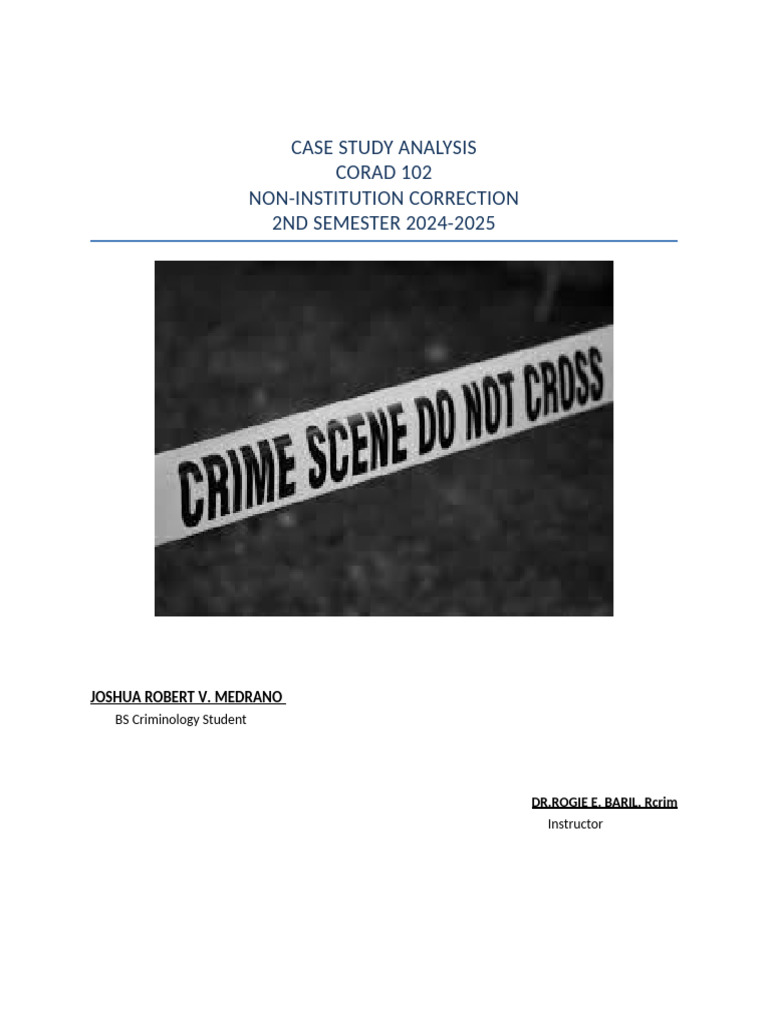 Murder Case Study: John Doe Analysis | PDF | Forensic Science ...