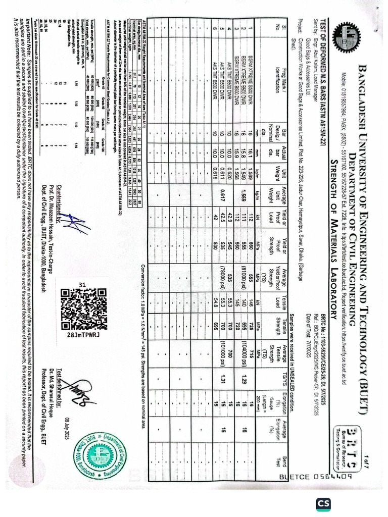 Rebar Test Garbage Shed | PDF