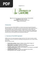 ESDM Assessment | PDF