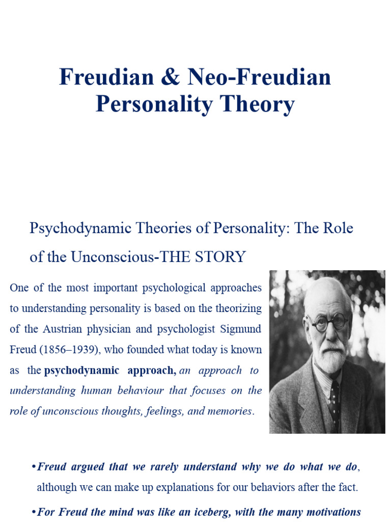Freudian and Neo Freudian Personality Theory | PDF | Psychodynamics ...