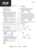 Motion in Straight Line JEE Notes Practice PYQs | PDF