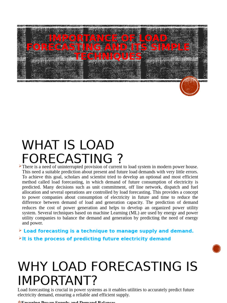 Importance of Load Forecasting (1) (Read-Only) | PDF | Forecasting ...