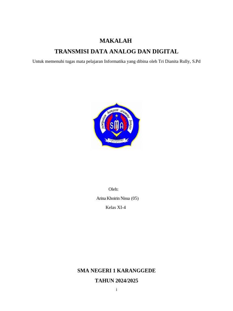 Transmisi Data: Analog vs Digital | PDF