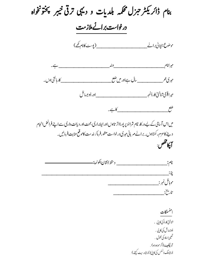 Job Application | PDF