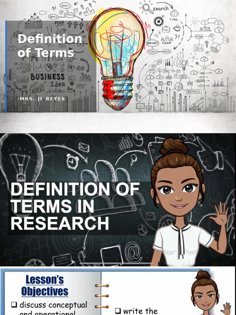 Definition of Terms | PDF