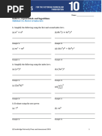 Worksheet Index Law 1 | PDF