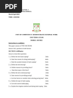 Bricklayer Sample Test Questions | PDF | Masonry | Wall