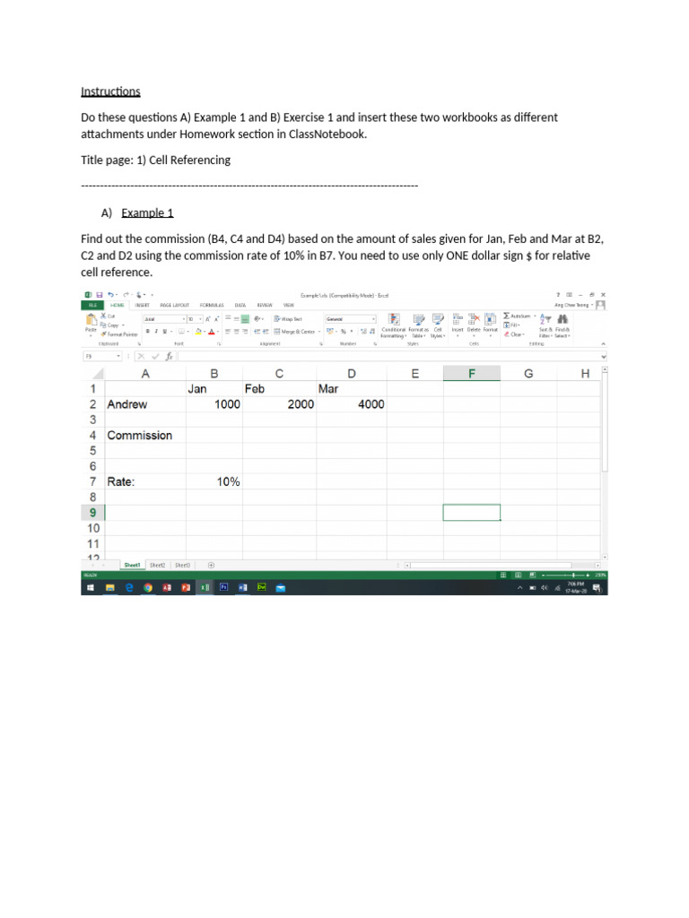 Example1 Exercise1 Questions | PDF